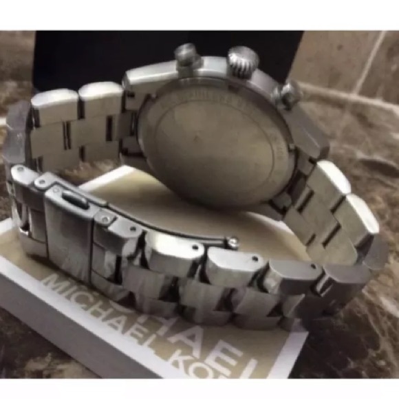 Michael Kors | Accessories | Michael Kors Hangar Watch Mk766 Silver ...